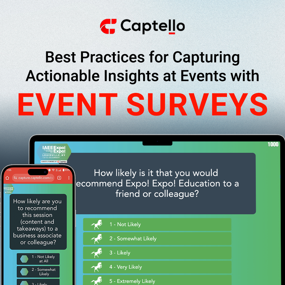 Best Practices for Capturing Actionable Insights at Events with Event Surveys - Captello
